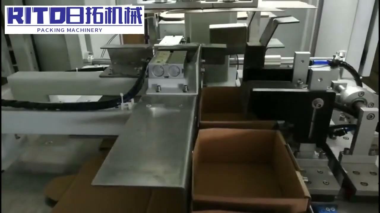 Single-sided automatic box folding machine - YouTube