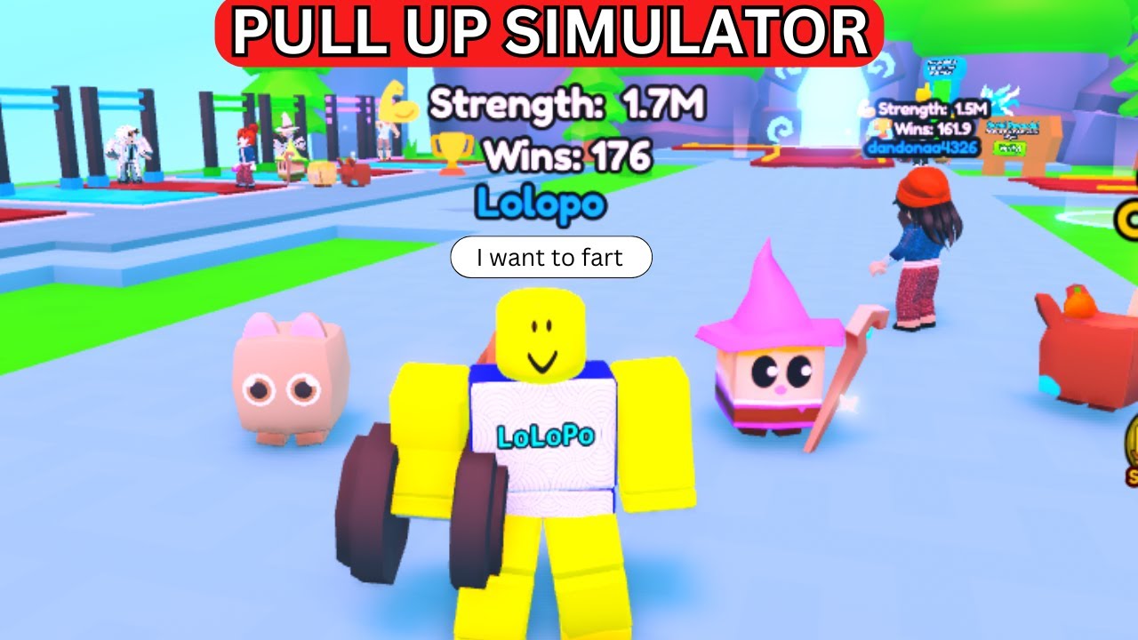 ROBLOX Pull Up Simulator! Gameplay - YouTube