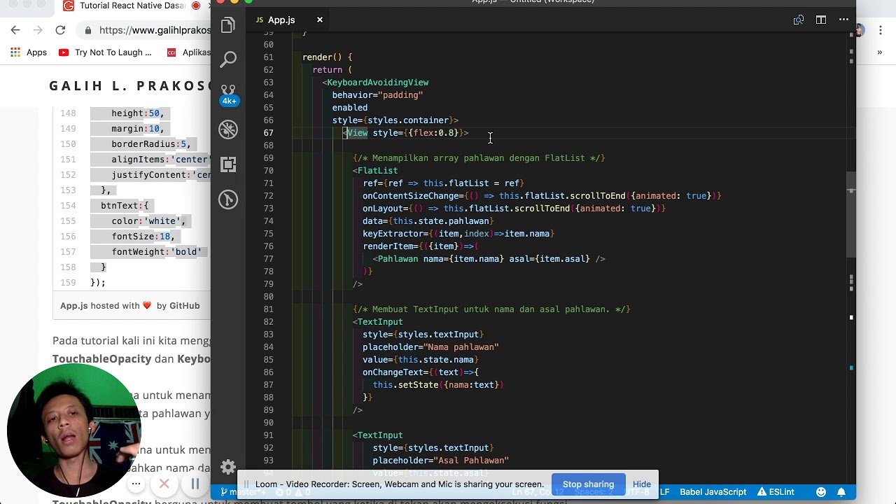 Tutorial React Native Dasar - Bahasa Indonesia - #9 Input - YouTube