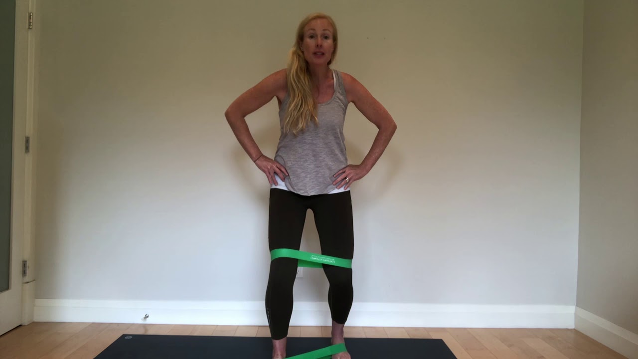 banded split squat - YouTube