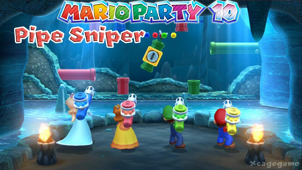 Mario Party 10 - Pipe Sniper Minigame Gameplay [ HD ] - YouTube
