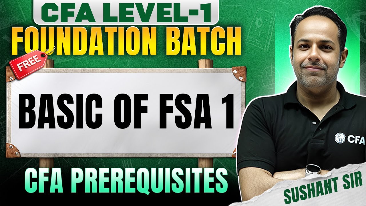 Basics of Financial Statement Analysis (FSA) | CFA Level 1 | FREE ...