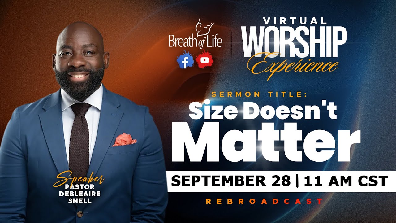 Pastor Snell | Size Doesn't Matter | BOL Virtual Worship Service - YouTube