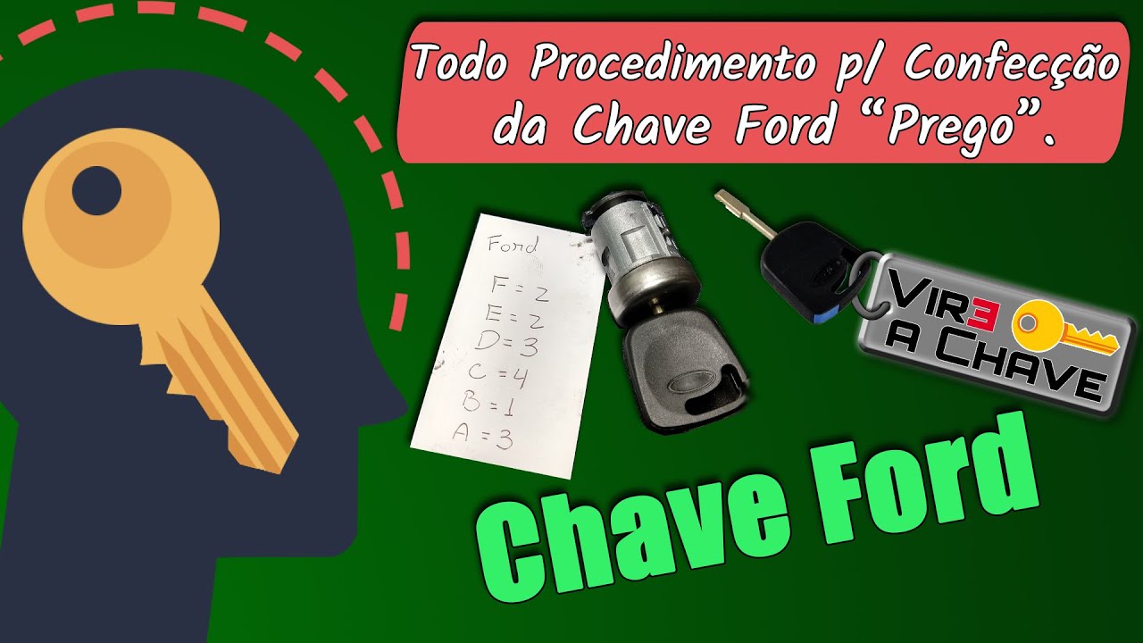 Como fazer a Chave Ford Prego, Todos os Segredos! - YouTube