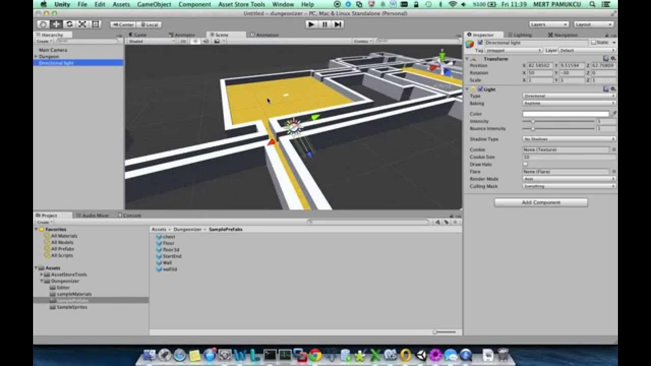 TUTORIAL - Dungeonizer - Unity3D procedural dungeon level generator - YouTube