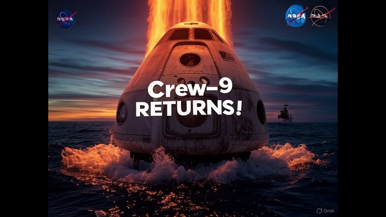 NASA’s SpaceX Crew-9: Epic Re-Entry & Splashdown! - YouTube