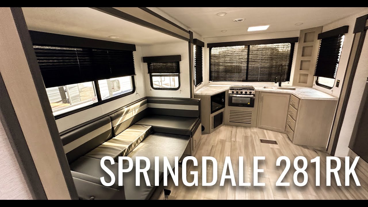 New 2024 Springdale 281RK - rear kitchen travel trailer - YouTube