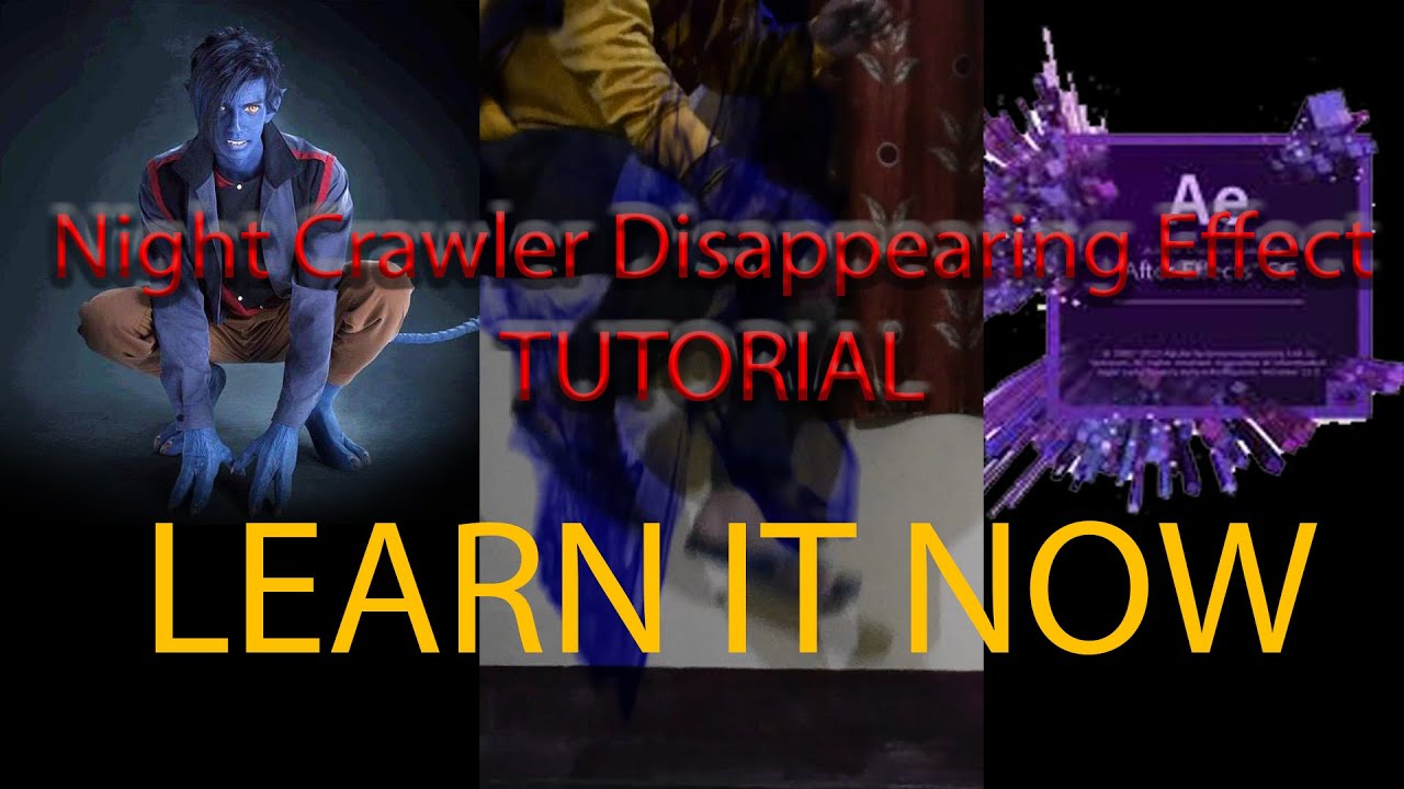 Adobe After Effects NightCrawler Disappearing Effect - YouTube