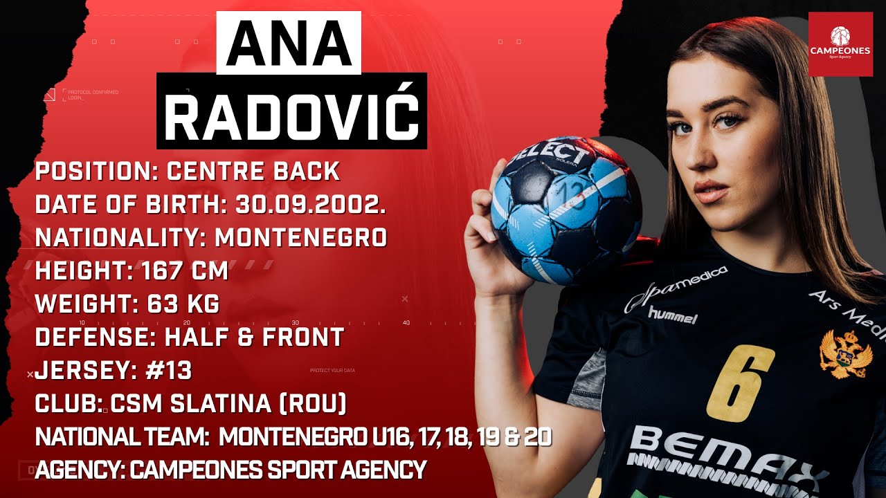 Ana Radovic | Centre Back | CSM Slatina | Highlights | Handball | CV ...