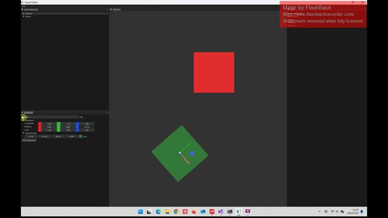 2D game Engine From Cherno's tutorial - YouTube