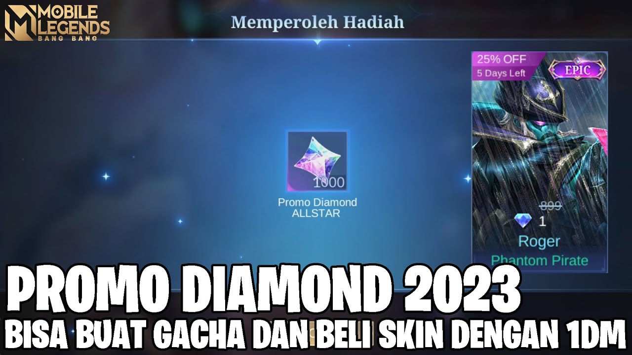 1.000 PROMO DIAMOND ALLSTAR 2023 - AUTO BELI SKIN EPIC 1DM + SKIN ...