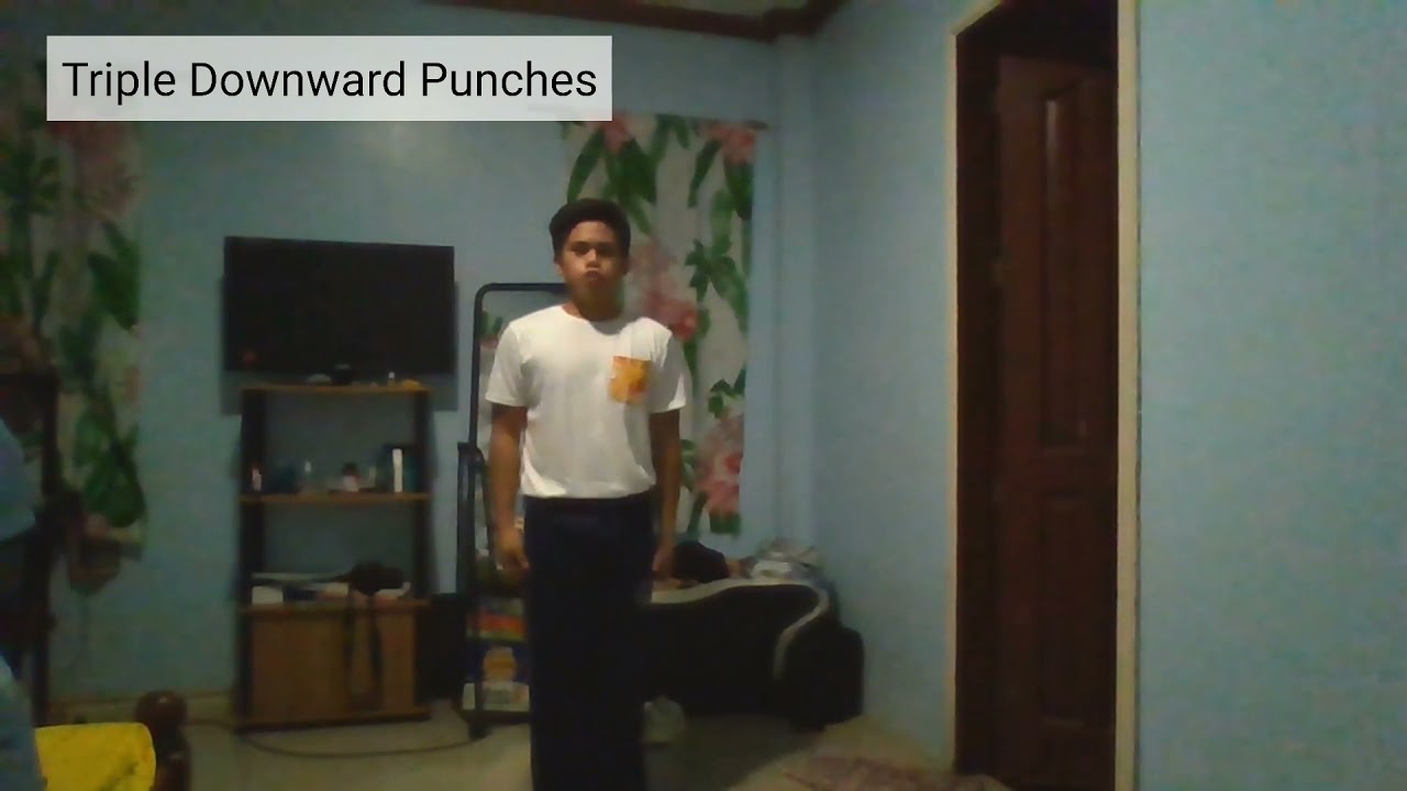 Basic Punches - Downward Punch, Middle Punch, and Upward Punch. - YouTube