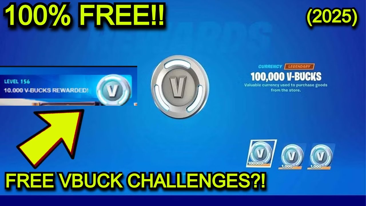 *100% REAL* How To Get FREE VBUCKS In 2025! (VBUCK CHALLENGES) *4 NEW ...