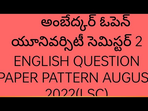 BRAOU SEMESTER 2 ENGLISH LANGUAGE SPECIFIC COURSE (203)LSC QUESTION ...