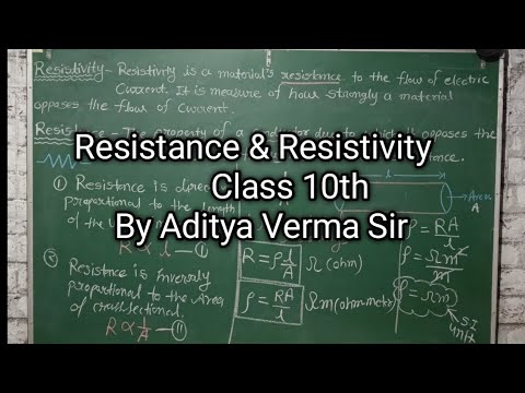 Resistance and Resistivity #Class 10th CBSE / MP-BOARD ...