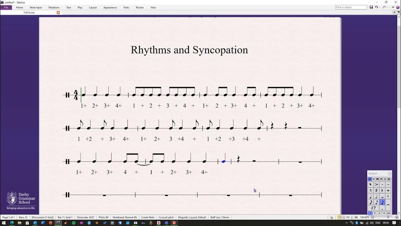 How to count rhythms and syncopation - Music Theory Tutorial. - YouTube
