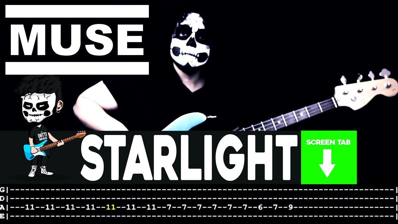 【MUSE】[ Starlight ] cover by Cesar | LESSON | BASS TAB - YouTube Music