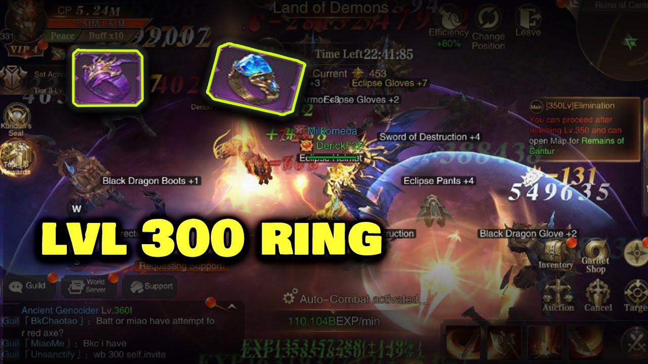 Level 300 Ring (Tips) (Def or Attack Ring?) - MU Archangel - YouTube