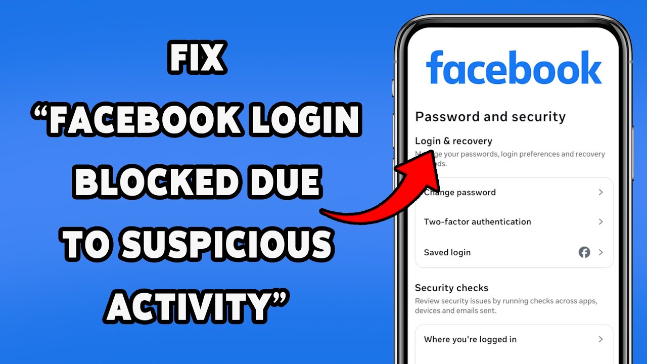 How To Fix Facebook Login Blocked Due To Suspicious Activity | Recover ...