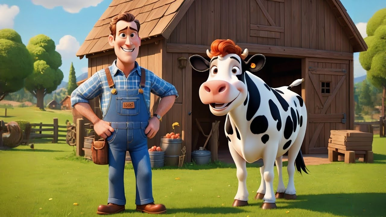 Learn English through story: Fred and Daisy: The Cow of Comedy - YouTube