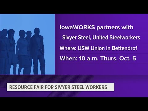 Sivyer Steel partnering with IowaWorks for resource fair - YouTube