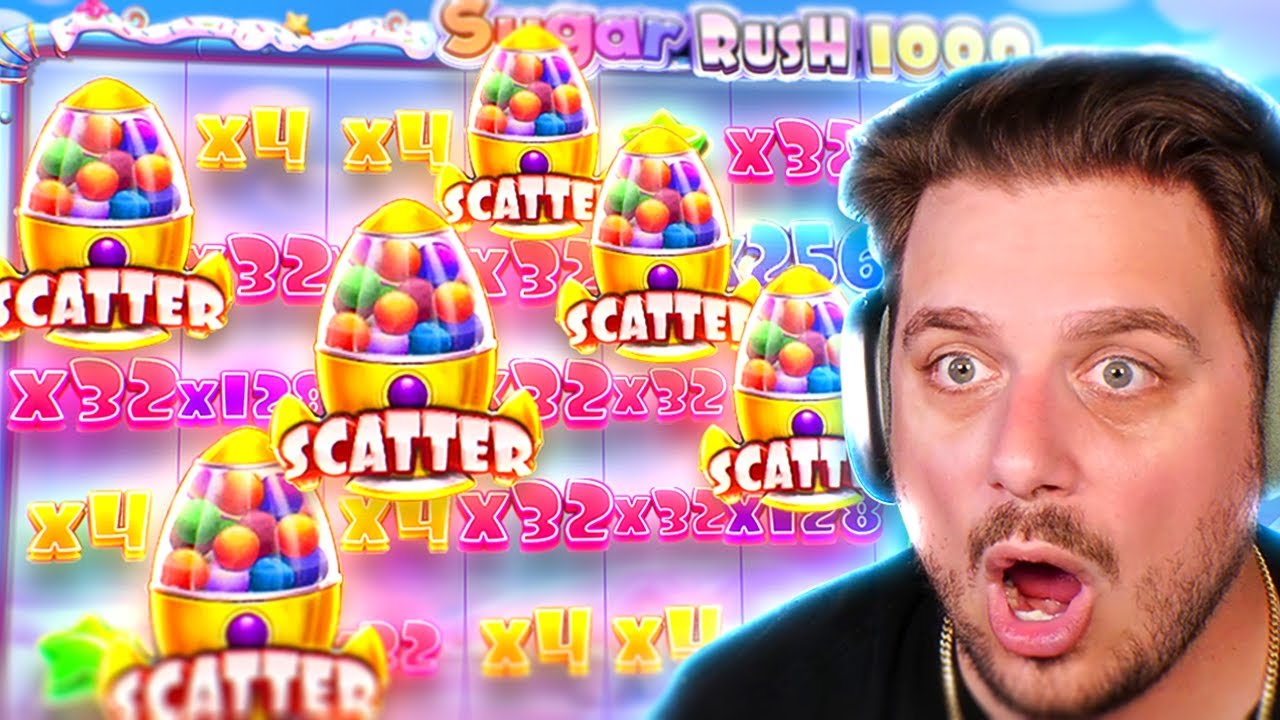 MY 6 SCATTER SUGAR RUSH 1000 SUPER BONUS.... - YouTube