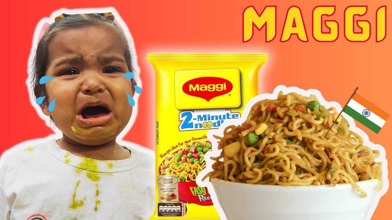 Baby Try Spicy Maggi For The First Time (DO NOT TRY THIS AT HOME) - YouTube