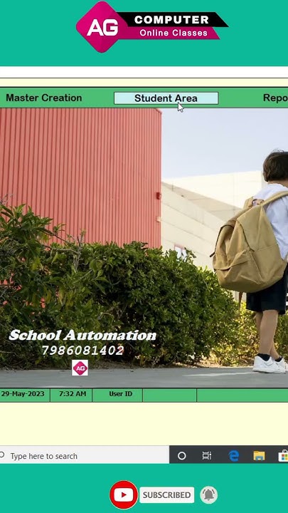 School Software In Excel Vba | Maintain School Fee In Excel |#excelvba | AG.Softwares | AG ...