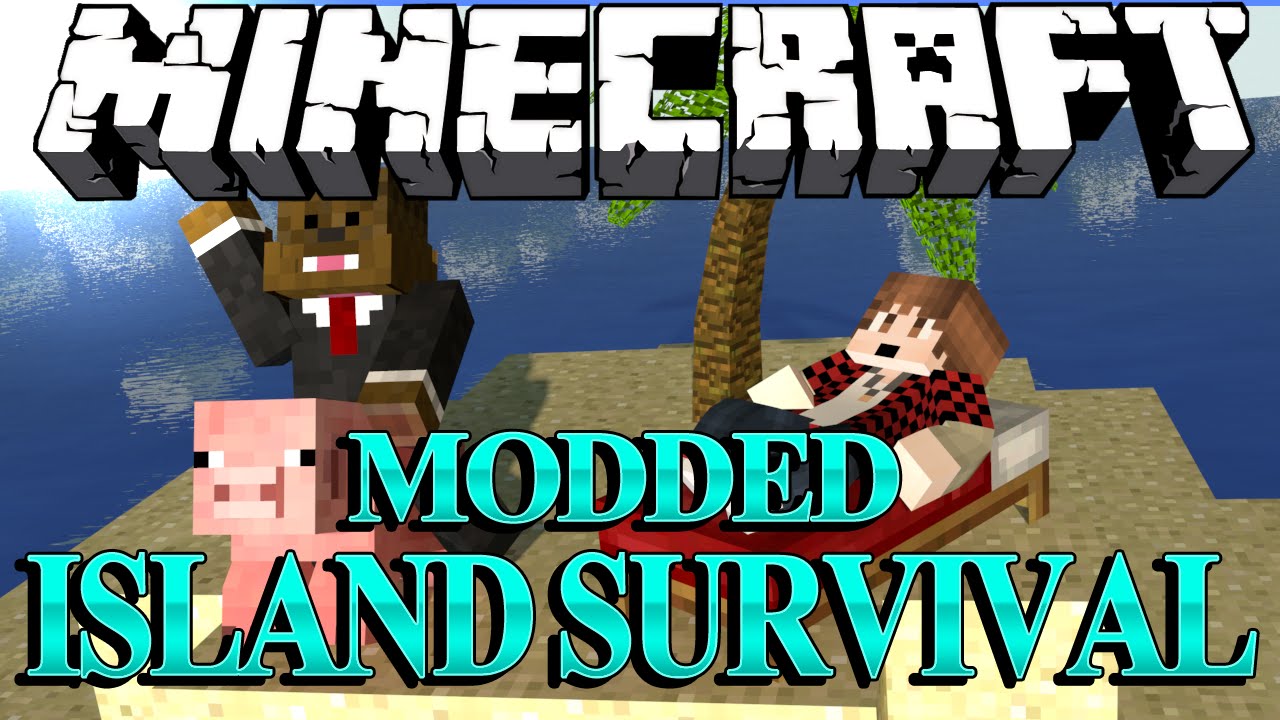 Minecraft Survival Island Mods Ep. 10 "CANNON VS ENDER DRAGON" w ...