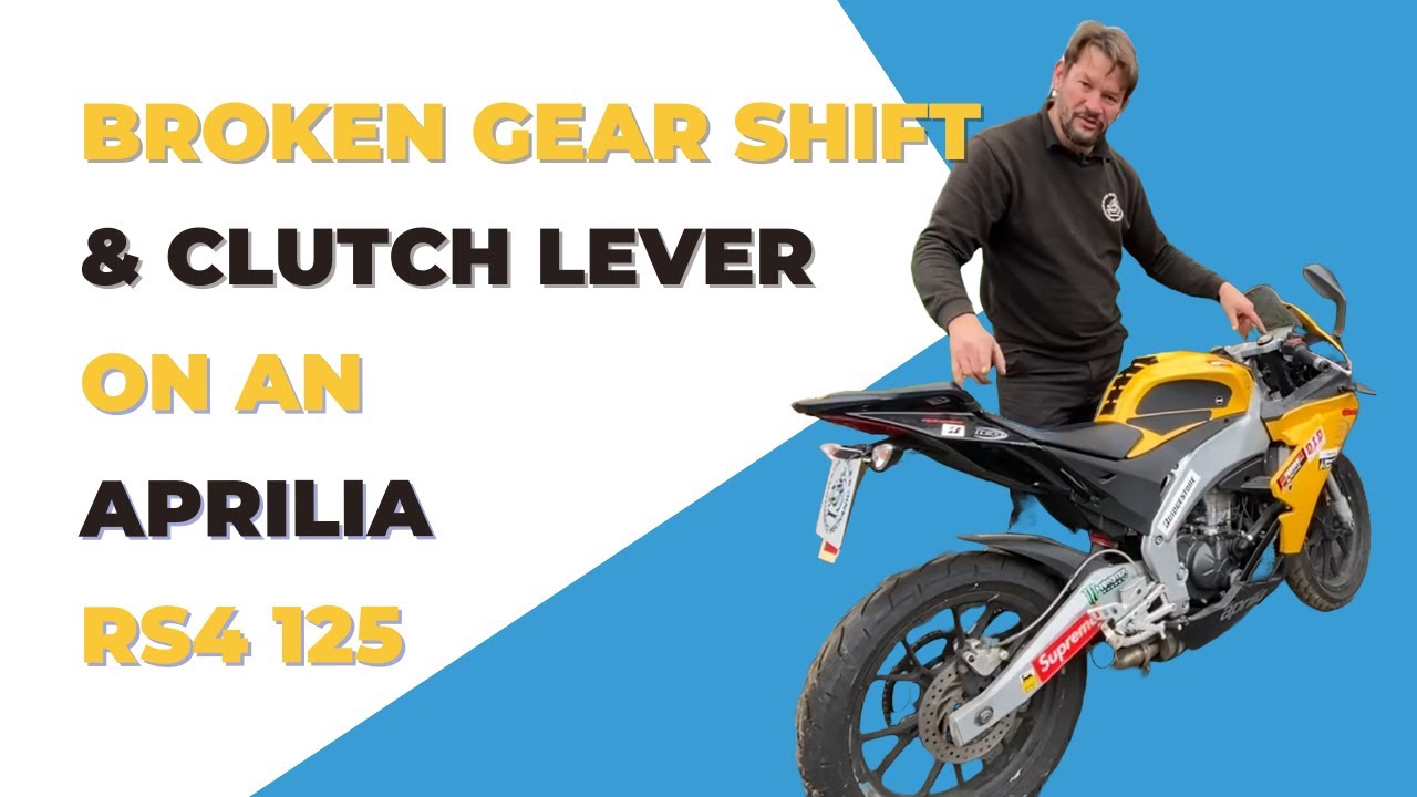 Replacing the Gear Shift & Clutch Lever on an Aprilia RS4 125 Motorbike ...