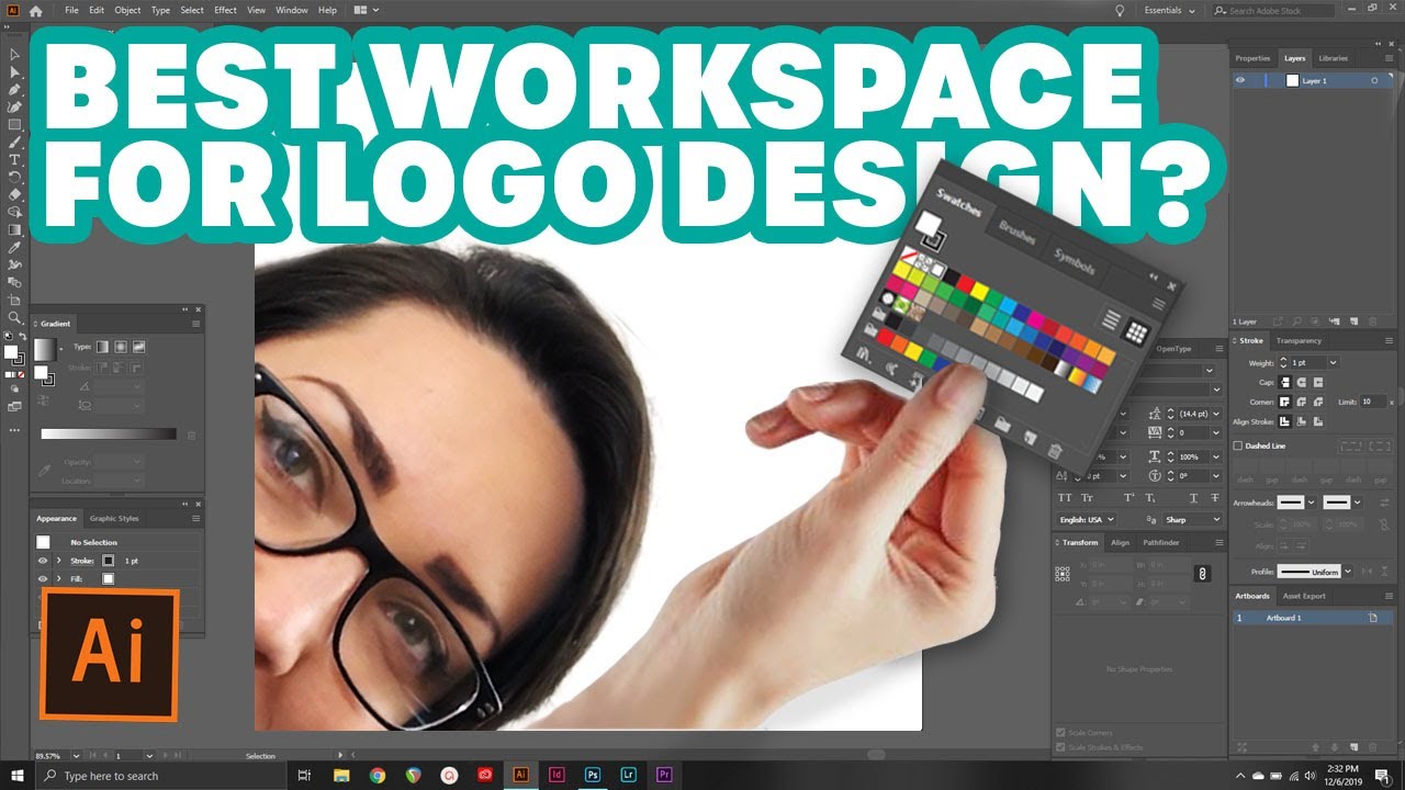 My Logo Design Workspace | Adobe Illustrator - YouTube