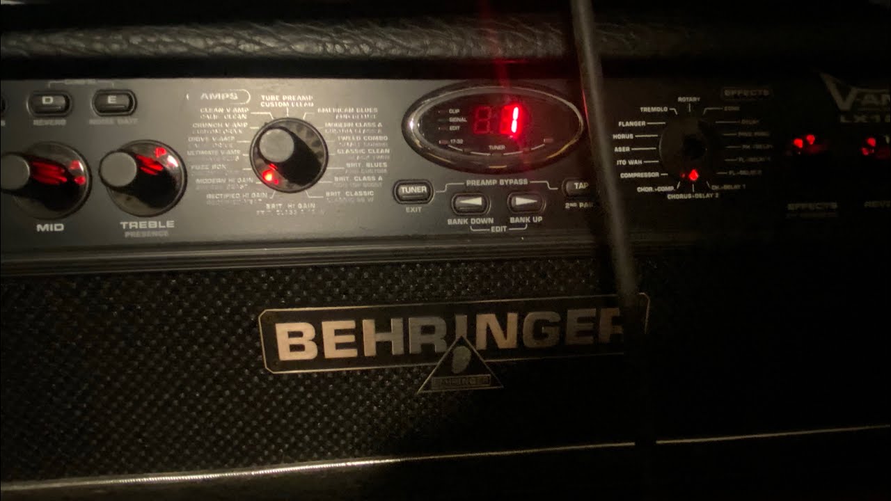 Behringer vampire lx1200h dads riff link in description - YouTube