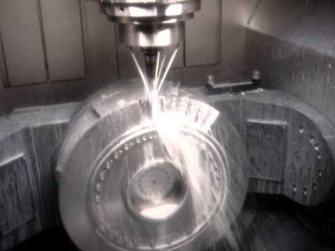 Blisk machining / fräsen - YouTube