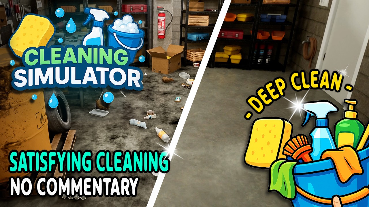 Cleaning Simulator [DEMO] 🧼 Oddly Satisfying Cleanup | No Commentary ...