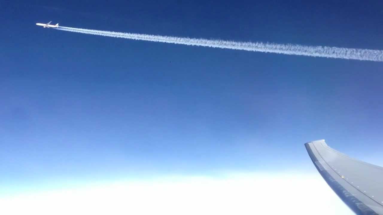 Qatar airways QR11 from Doha to LHR, Boeing 777-200LR, in flight with ...