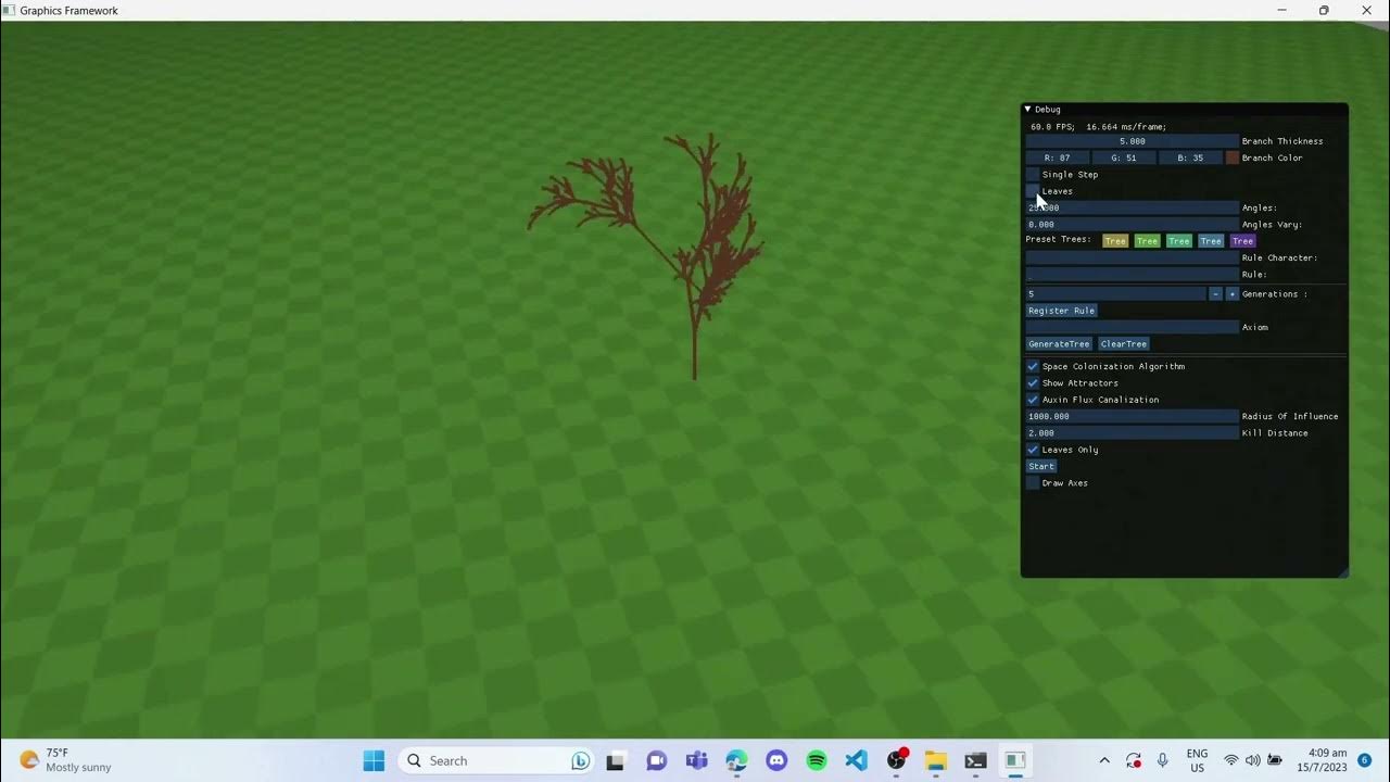 Procedural Tree Generation - Game AI - YouTube