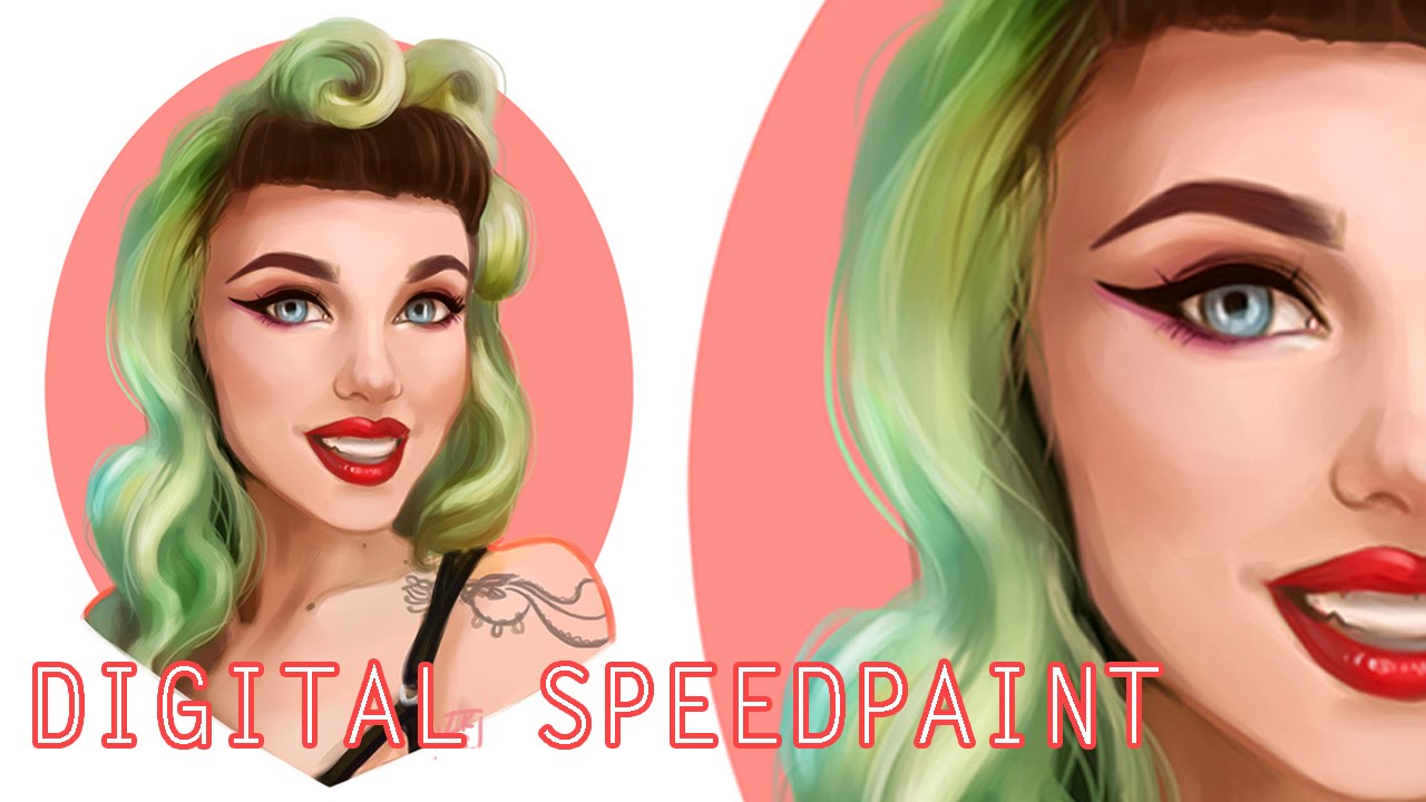 Digital Speedpaint 3 - YouTube