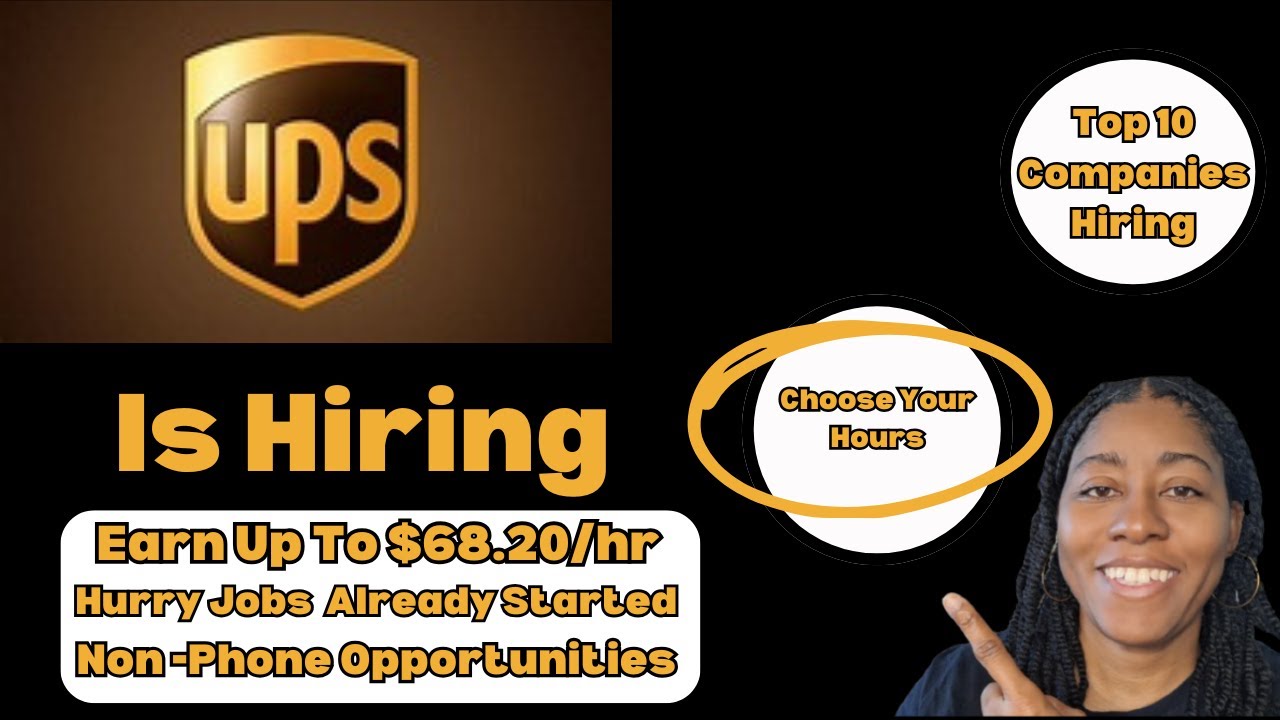 UPS is Hiring! 🎉 | Work From Home Jobs with UPS - YouTube