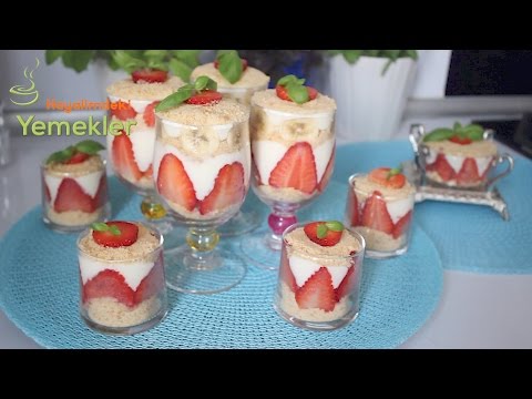 Magnolia Tarifi- Çilekli Magnolia Puding Nasıl Yapılır/Hayalimdeki Yemekler