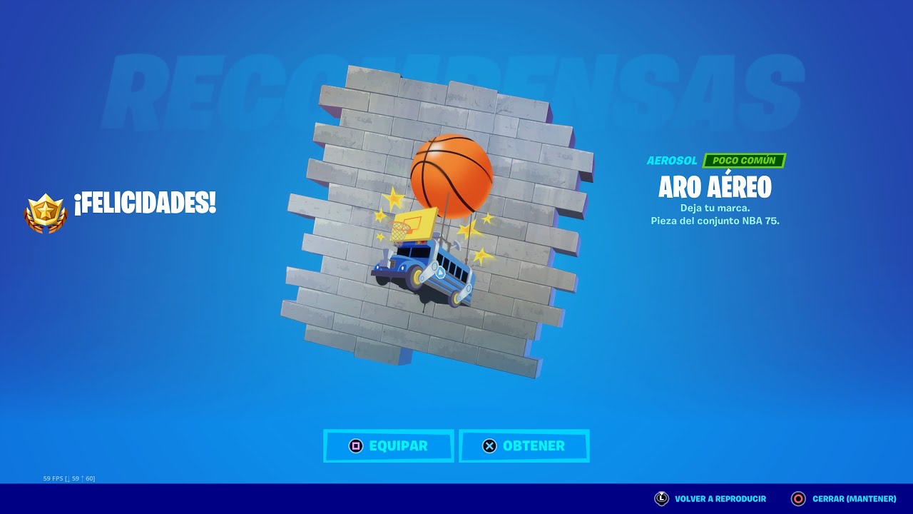 FORTNITE #439 RECOMPENSA “ARO AÉREO” / NBA 75 ANIVERSARIO - YouTube