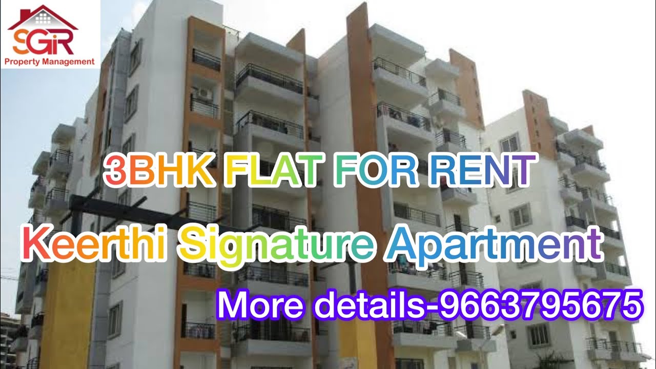 3BHK FLAT FOR RENT IN KEERTHI SIGNATURE IN WHITEFIELD #trending # ...