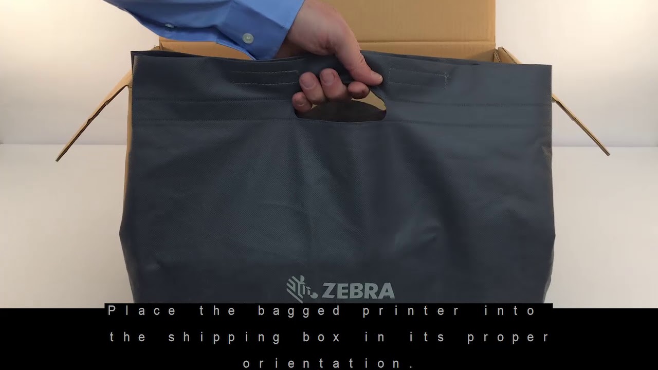 Zebra ZC100/300 Series Card Printer - How to Pack the Printer - YouTube