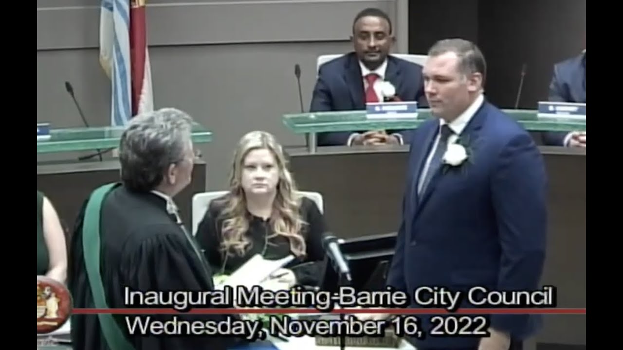 Barrie’s new mayor Alex Nuttall and council sworn in - YouTube