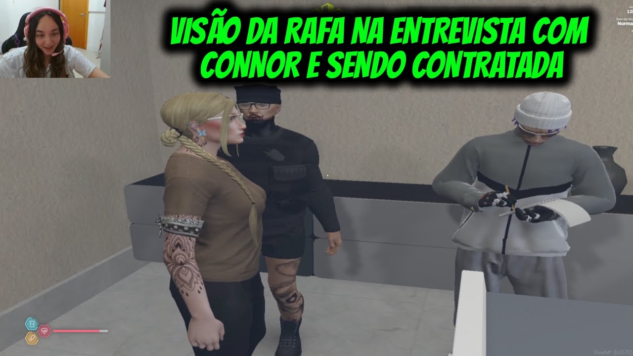 VISÃO DA RAFA NA ENTREVISTA COM CONNOR E SENDO CONTRATADA - YouTube