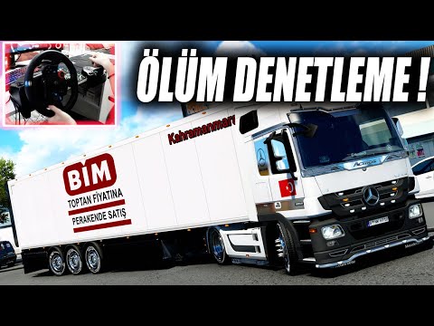MARKET DENETİMİ !!! BİM KAMYONUNA EL KOYDUK !!! ETS 2 MOD 1.46 [ Logitech G29 ]