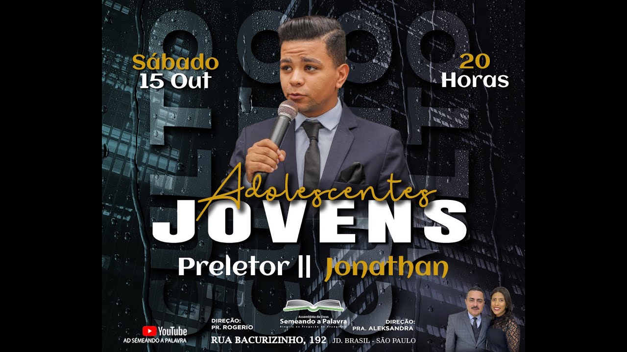 Culto de Jovens - 15/10/22 | Jonathan - YouTube