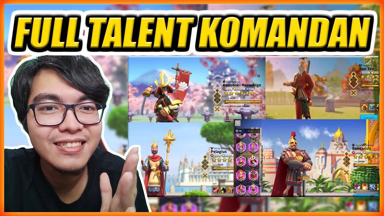 TALENT KOMANDAN EPIC RISE OF KINGDOMS VERSI HOKAGE 3126 FULL !! - YouTube