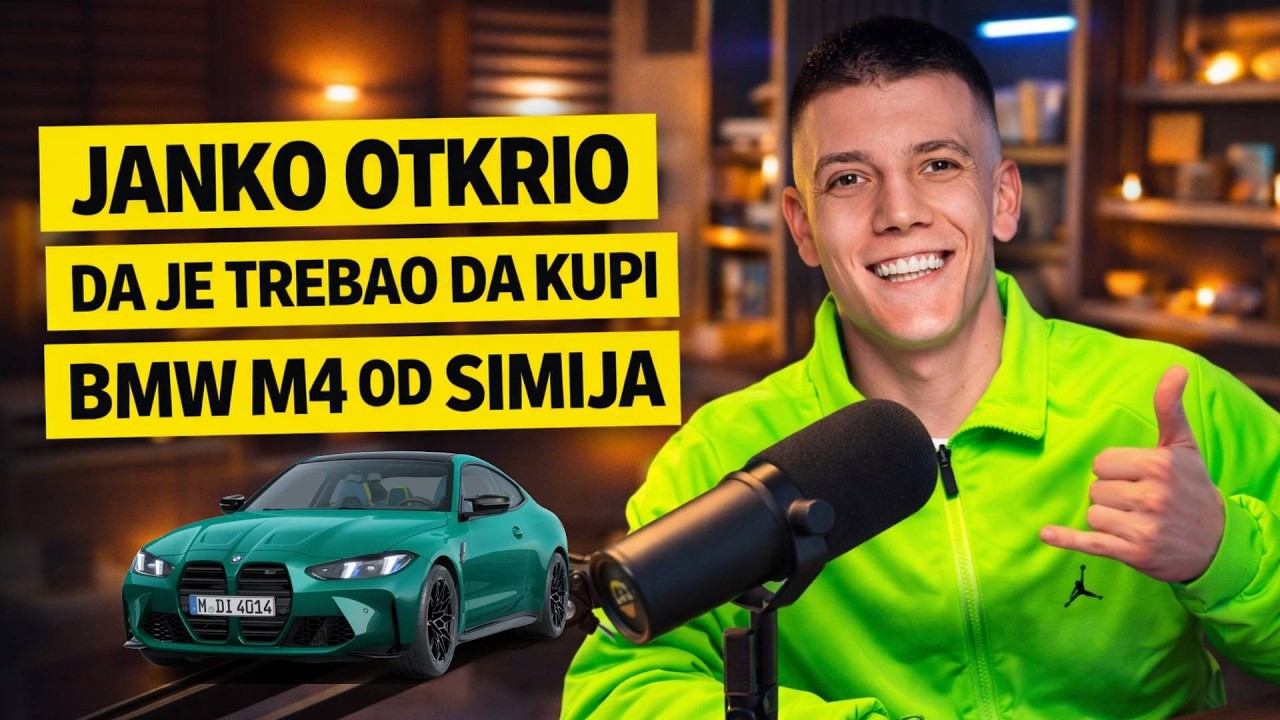 JANKO TREBAO DA KUPI SIMIJEV BMW M4, A SIMI GA SLUPAO SAMO 2 DANA PRE ...
