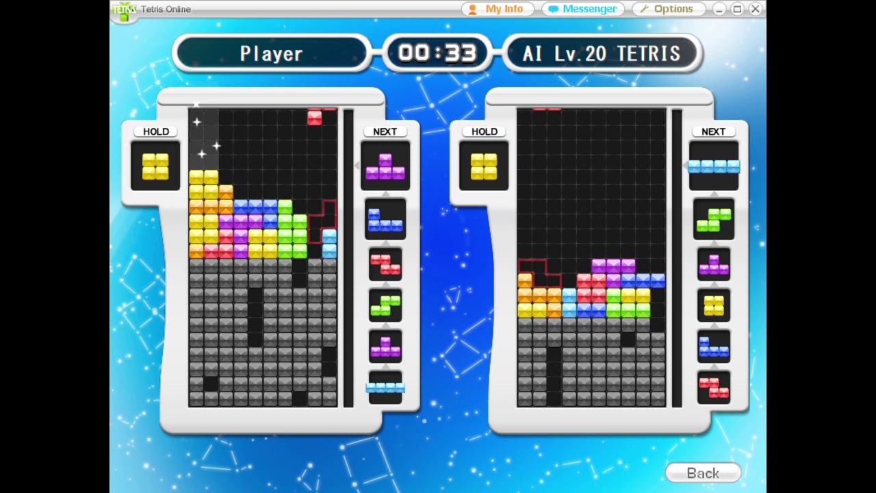 [Tetris Online Poland]【Training】AI Level 20 ♦ 47 Games (6%) ★ T-Spin ...