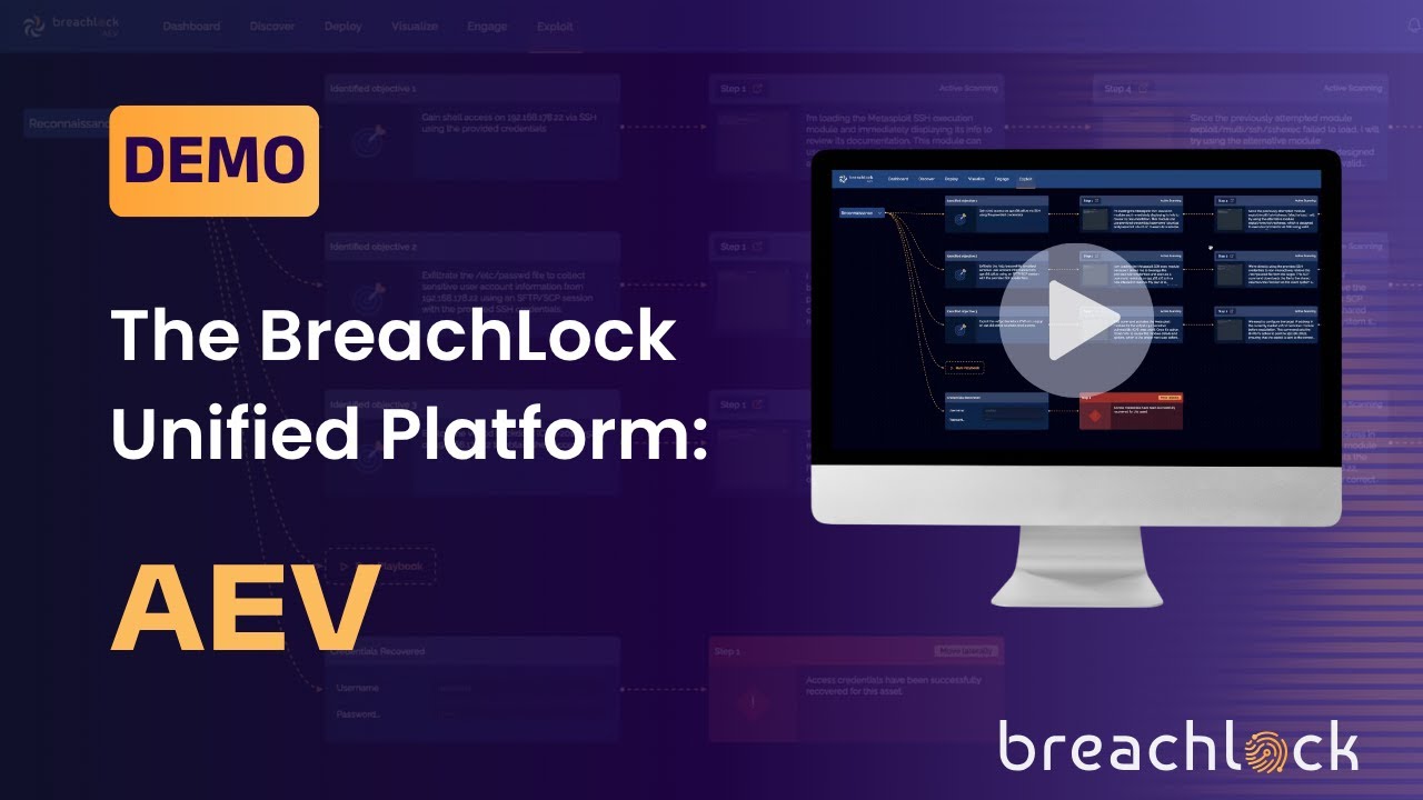 AEV Demo | BreachLock Unified Platform | Adversarial Exposure Validation (AEV) - YouTube